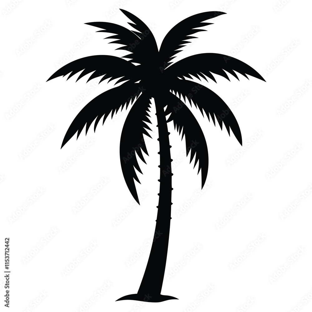 Every single palm tree icon includes an ordinary picture. Stock Vector ...