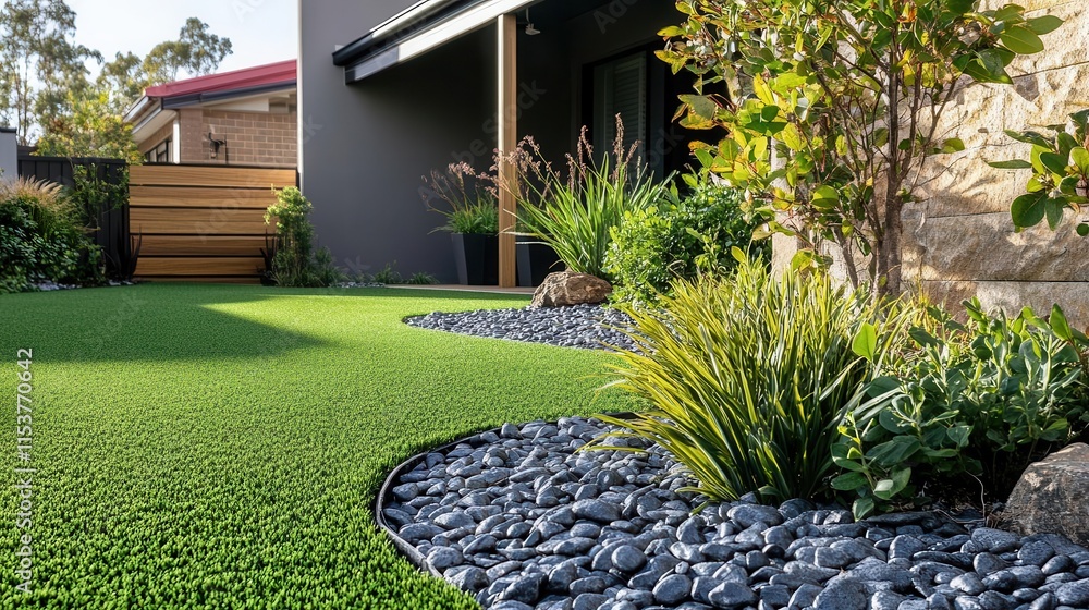 contemporary australian residential landscape design with premium ...