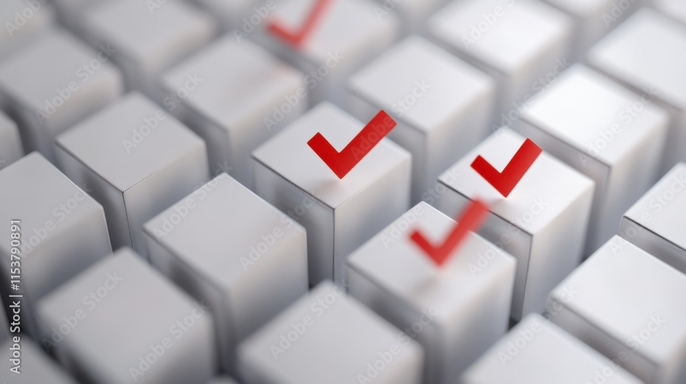 Checklist, questionnaire, to do list or business planning concept ...