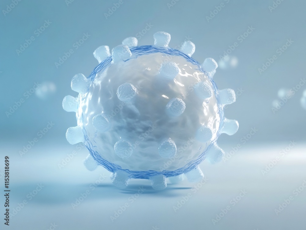 Detailed Illustrated Diagram of White Blood Cell Structure and ...