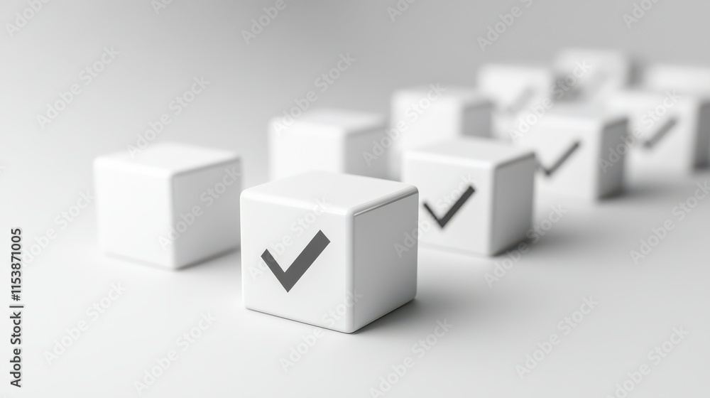 Checklist, questionnaire, to do list or business planning concept ...