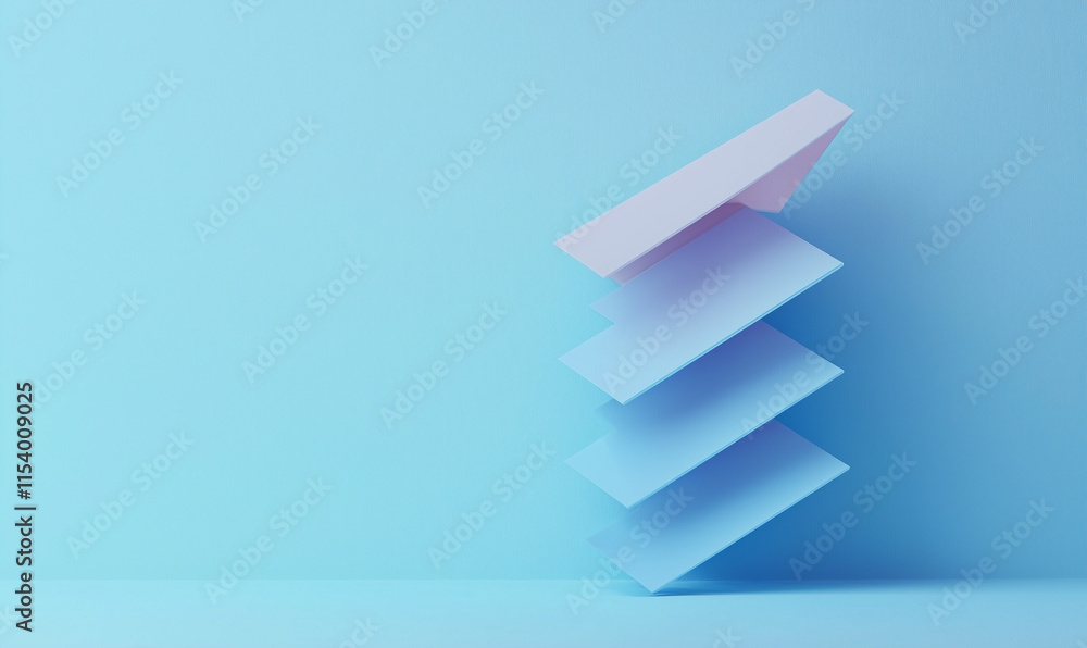 Dynamic ui ux button tab design minimalistic blue background digital ...