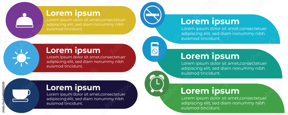 Modern Infographic slides presentation elements template. Business ...