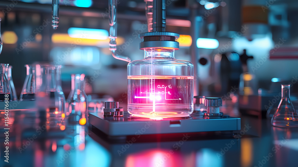 Redox reaction in a voltaic cell showcasing bright led indicators and ...