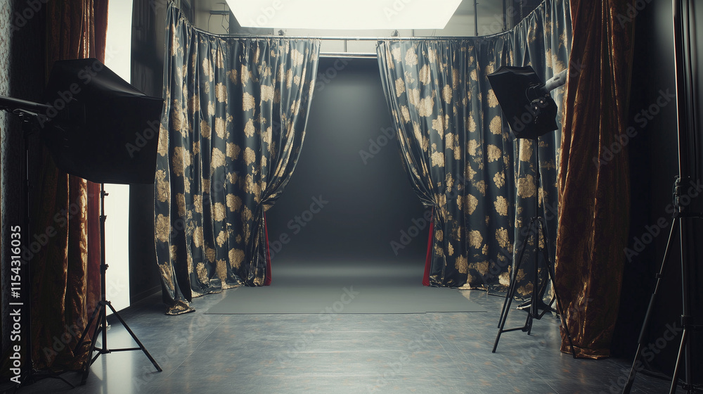 Photoshoot Backdrop Digital Backdrop | Fine Art Curtain Wall Textures ...
