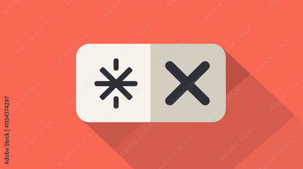 Flat Vector Illustration of Plus and Minus Icon for Graphic Design ...