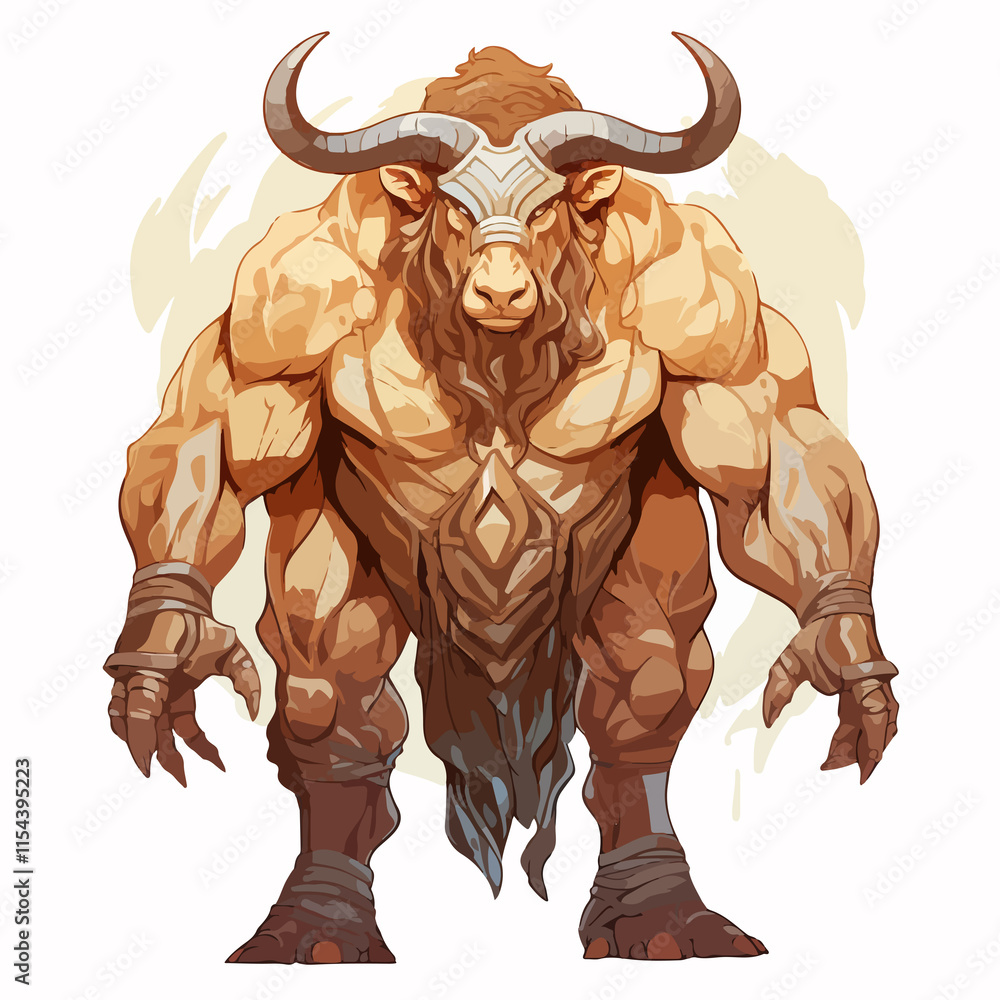 Minotaur Greek Mythological Creature Legend Depicted in Image for ...