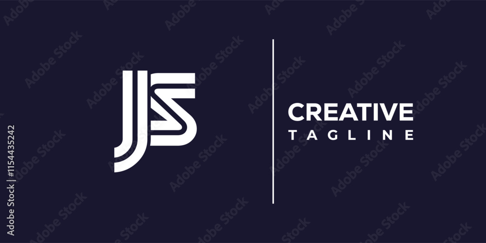 J and S logo design. JS abstract Letters Logo Monogram. This logo ...