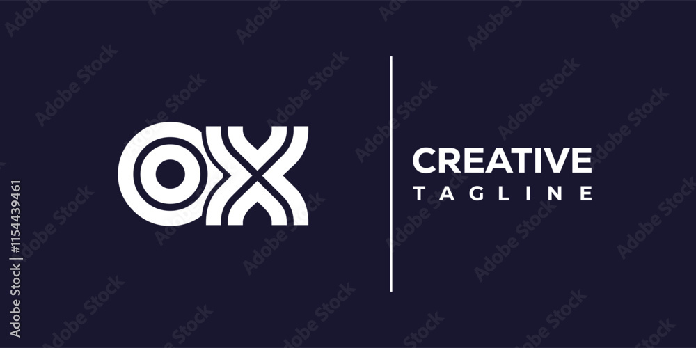 O and X logo design. OX abstract Letters Logo Monogram. This logo ...