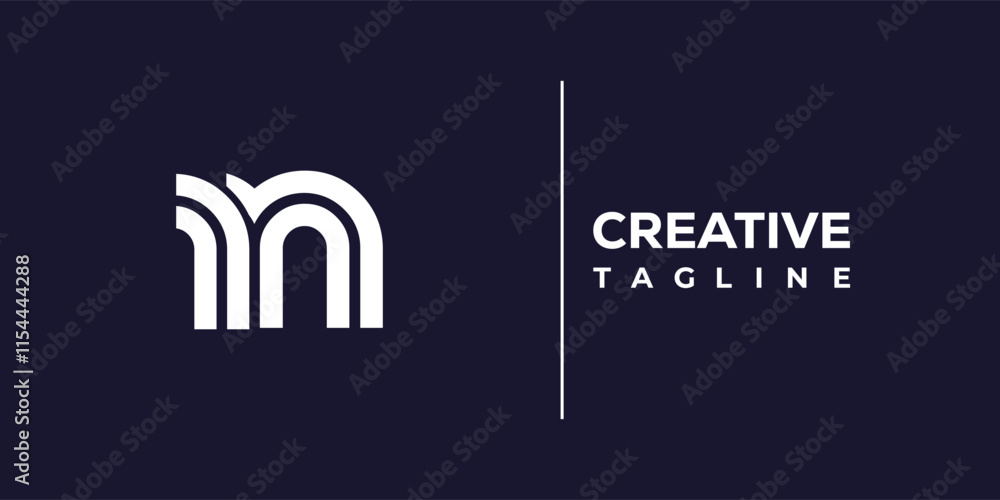 R and N logo design. RN abstract Letters Logo Monogram. This logo ...