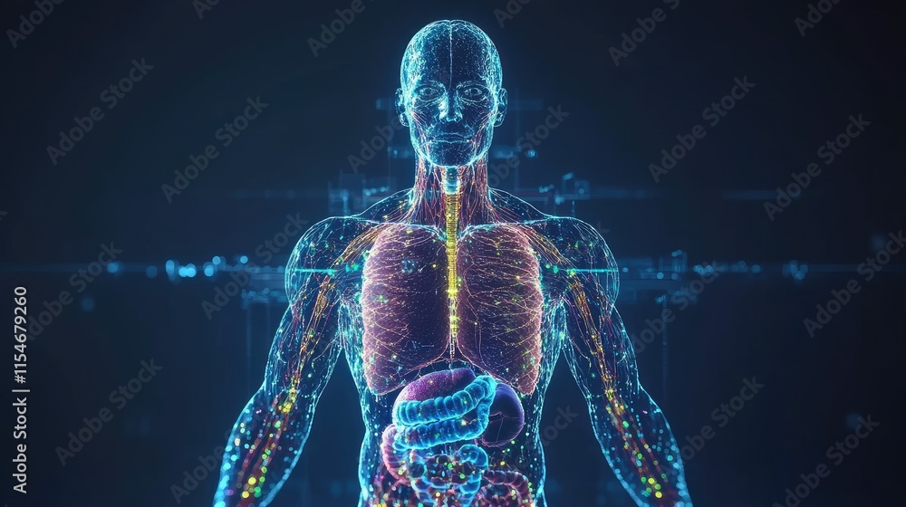 Human Anatomy: A Digital Visualization of the Internal Organs and ...