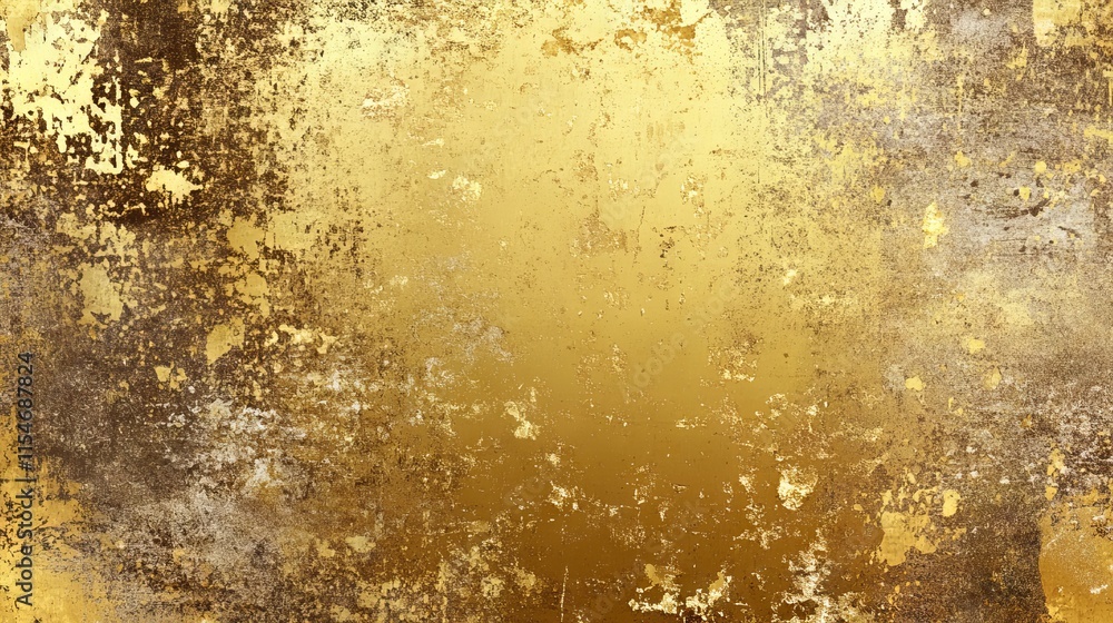 Gold grunge texture with distressed effect - abstract patina background ...
