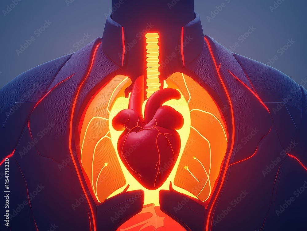 health check wellness comprehensive Concept. A stylized human torso ...