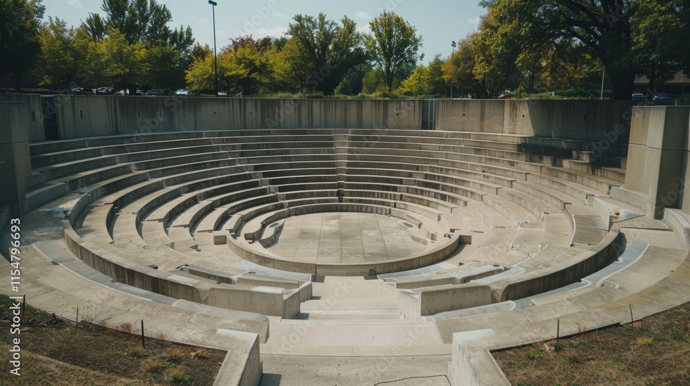 Amphitheater: A tiered outdoor space for live performances and cultural ...