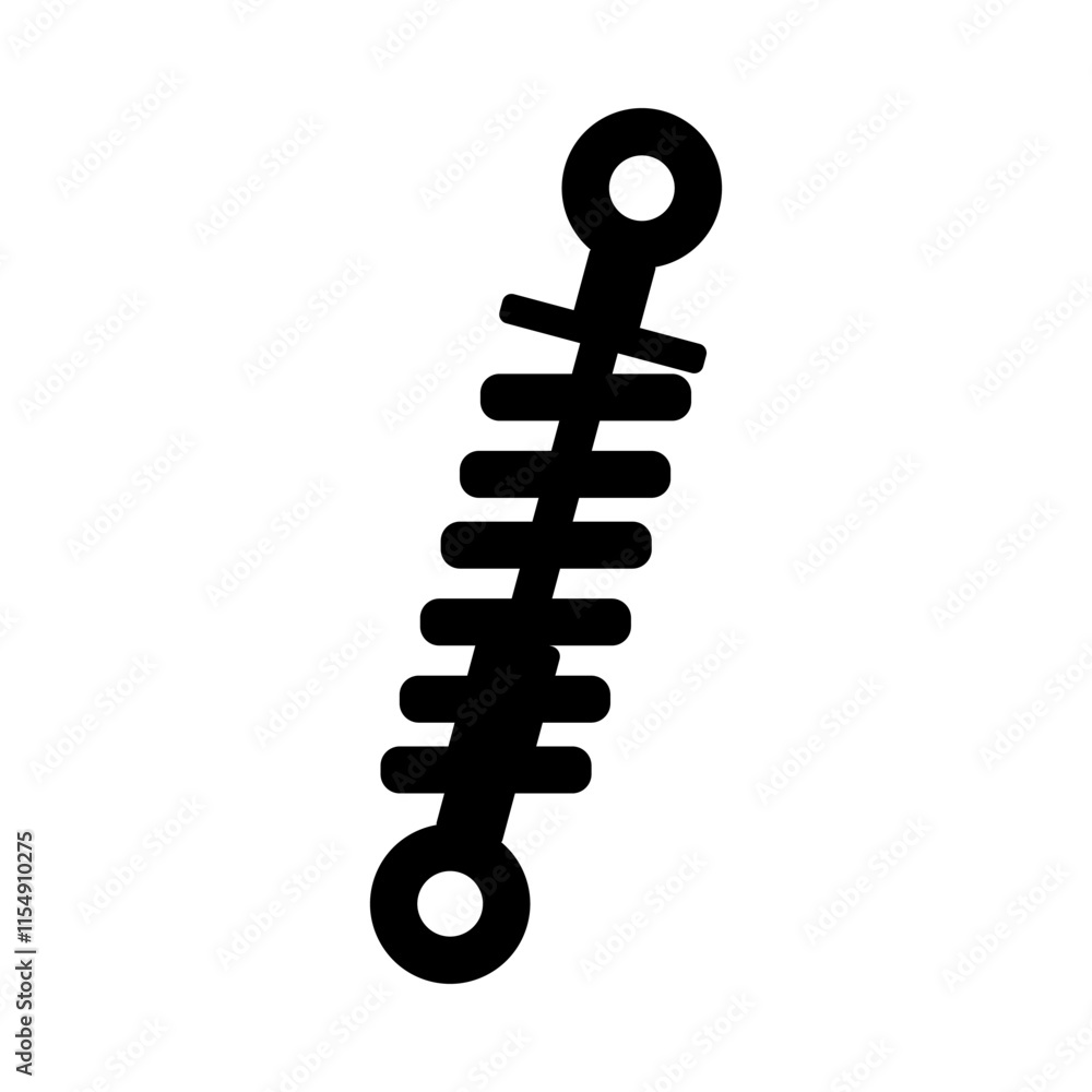 shock absorber icon, simple flat style, illustration, logo sign symbol ...