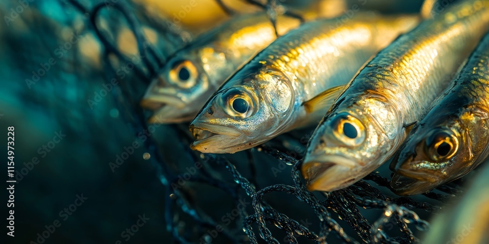 Smelting fish on a net showcases the Pacific smelt variety ...