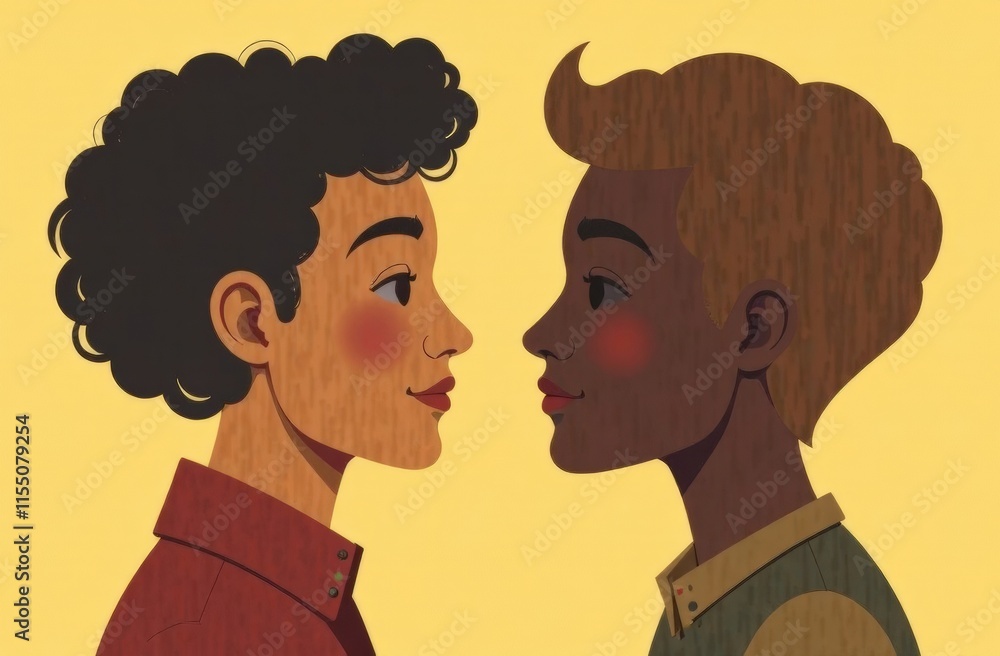 Concept of racial equality, anti-racism, diversity, stop racism ...