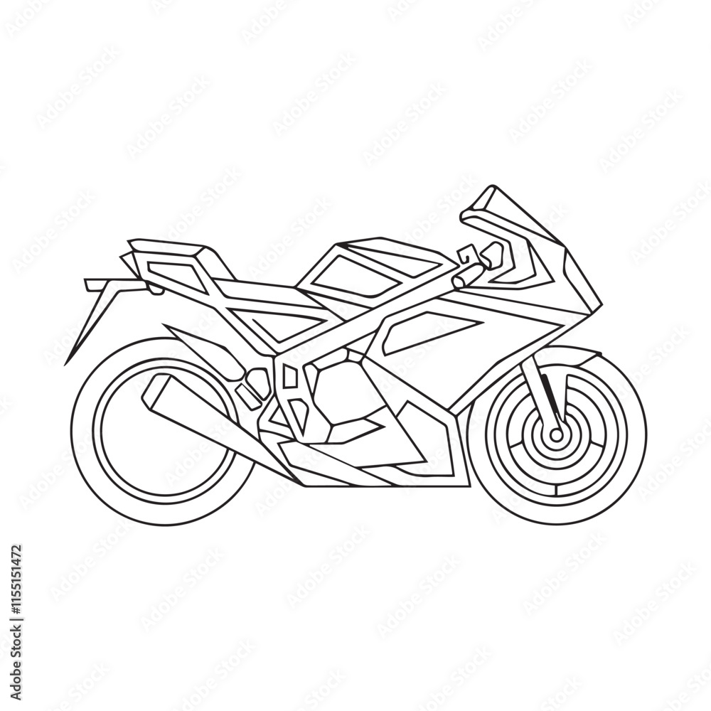 Coloring pages and learning the alphabet with Motorcycle. Educational ...