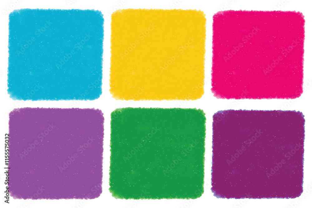 Big set color blob stains. Colorful hand painted rough grunge brush ...