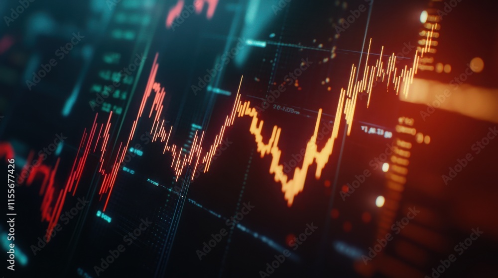 2025 financial performance comparison in a multi-line chart. Stock ...