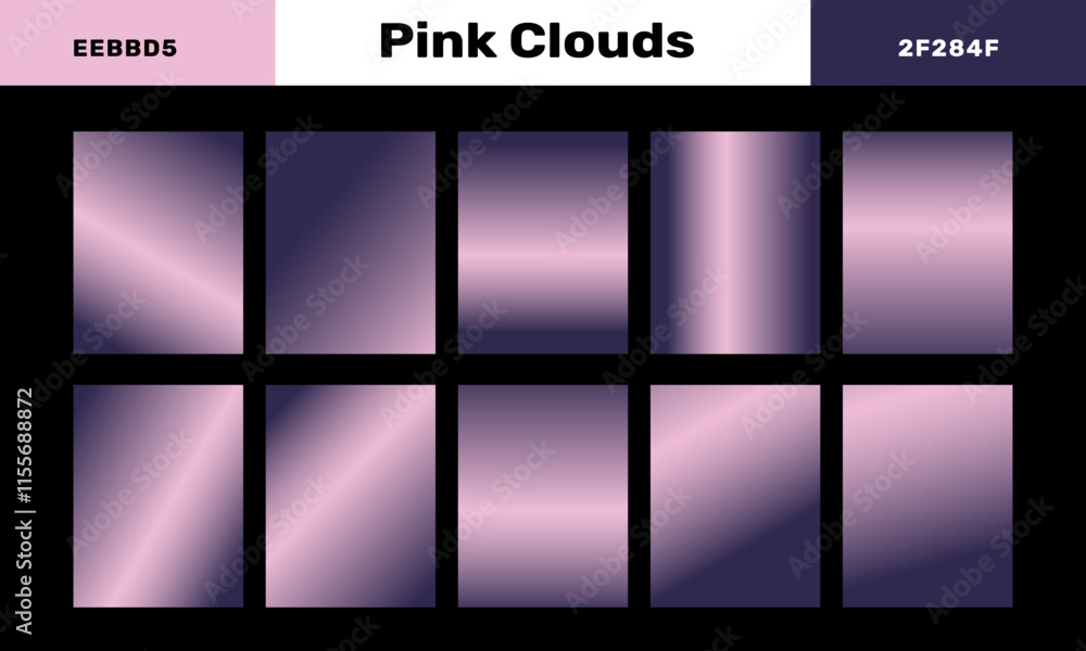 Pantone Gradient Colour Palette swatch book Samples in RGB Stock Vector ...