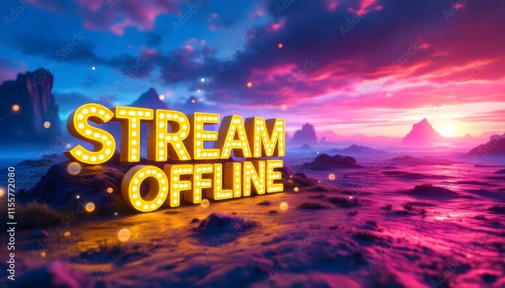 Twitch Stream Offline Screen overlay Design for Gaming Channels Stock ...
