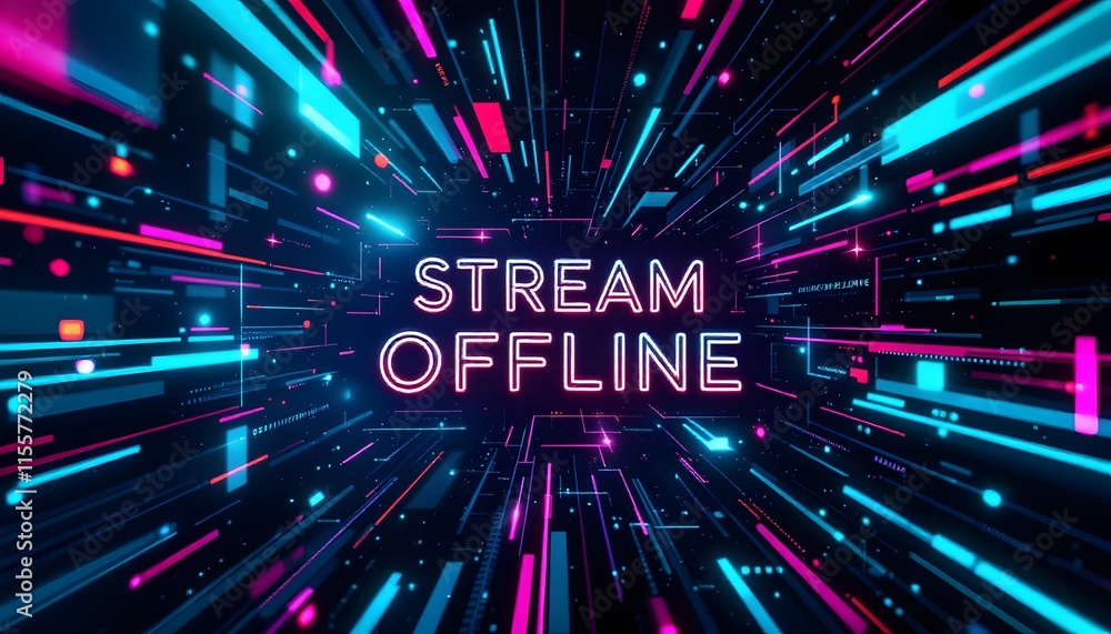 Twitch Stream Offline Screen overlay Design for Gaming Channels Stock ...