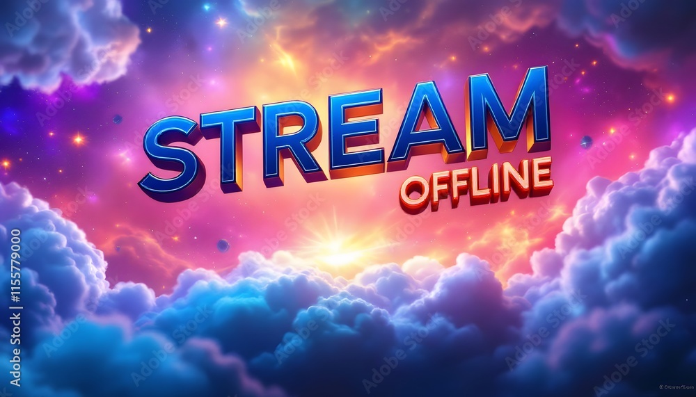 Twitch Stream Offline Screen overlay Design for Gaming Channels Stock ...