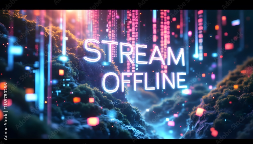 Twitch Stream Offline Screen overlay Design for Gaming Channels Stock ...