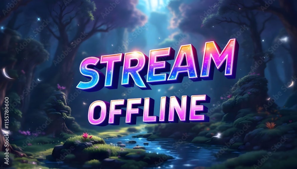 Twitch Stream Offline Screen overlay Design for Gaming Channels Stock ...