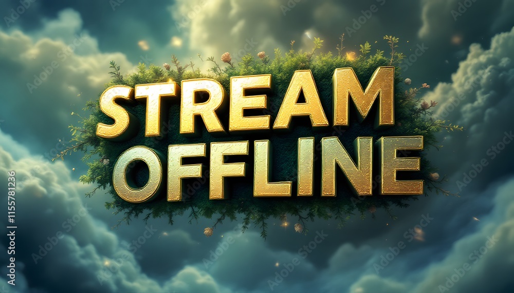 Twitch Stream Offline Screen overlay Design for Gaming Channels Stock ...