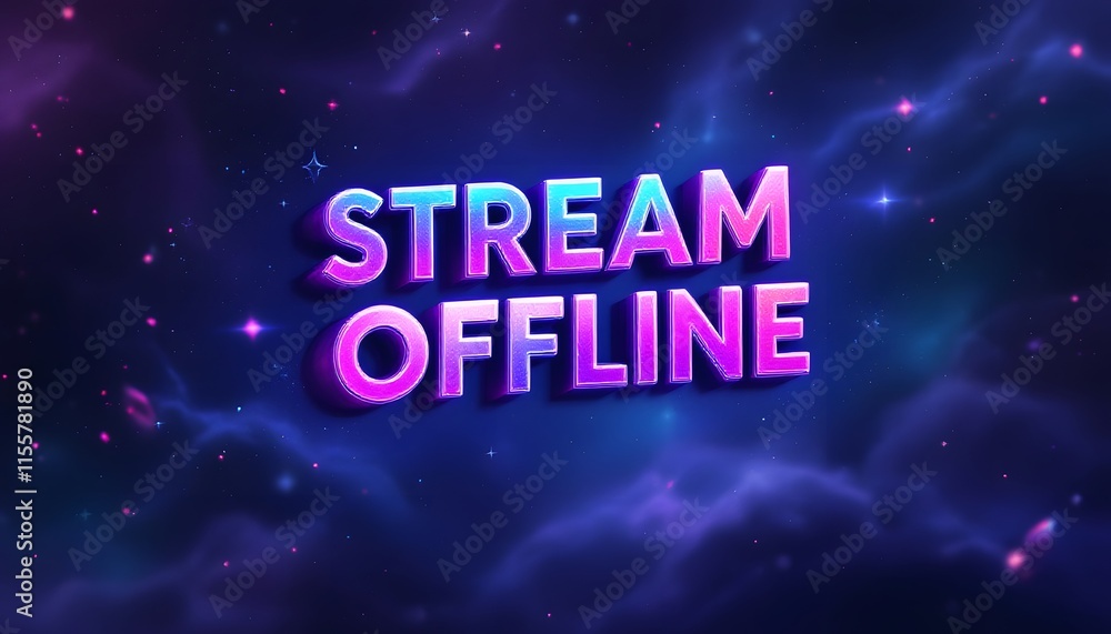 Twitch Stream Offline Screen overlay Design for Gaming Channels Stock ...