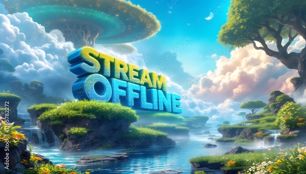 Twitch Stream Offline Screen overlay Design for Gaming Channels Stock ...