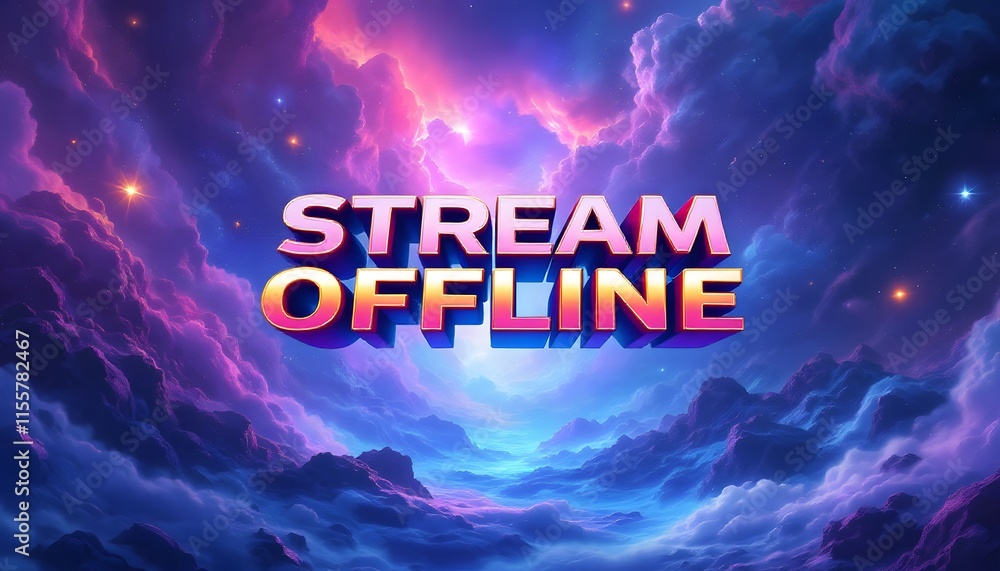 Twitch Stream Offline Screen overlay Design for Gaming Channels Stock ...