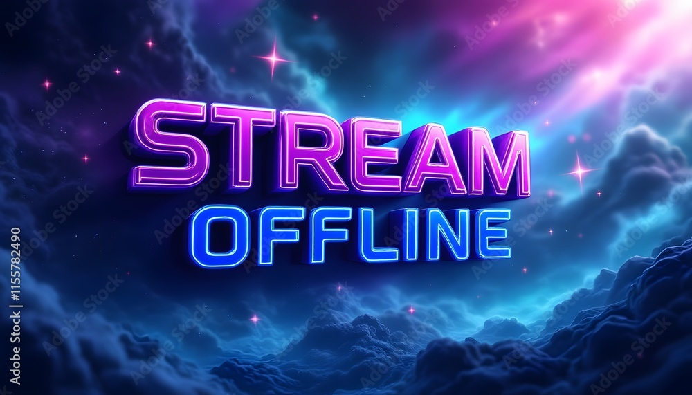 Twitch Stream Offline Screen overlay Design for Gaming Channels Stock ...