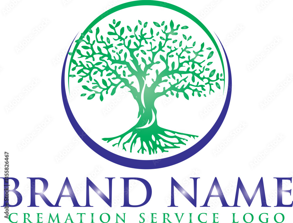 Arbor tree logo mark design. Organic nature icon. Natural plant emblem ...