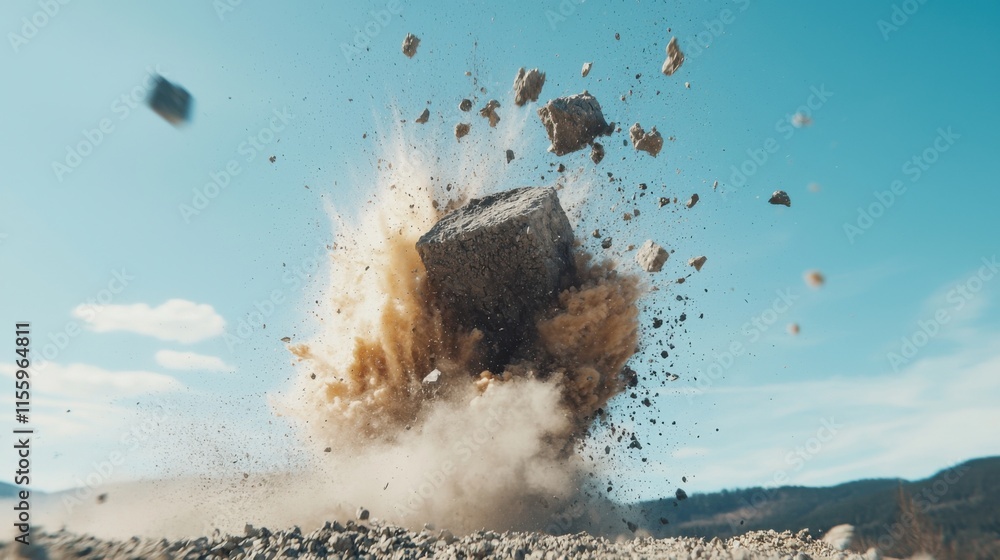 Dynamic quarry explosion captures energy of rock blasting process in ...