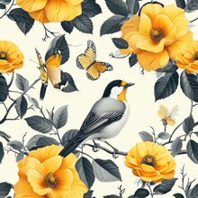 Pattern Of Ross And Birds Free Stock Photo - Public Domain Pictures
