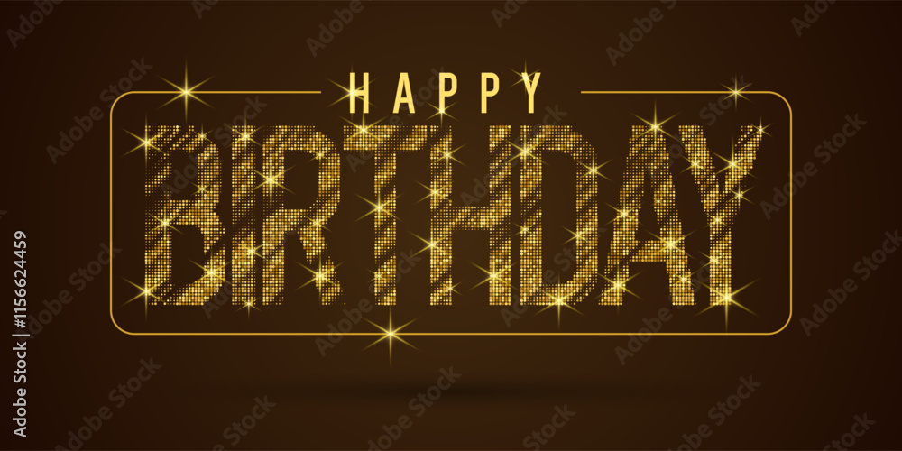 Modern lettering Happy Birthday. Inscriptions for layout and template ...