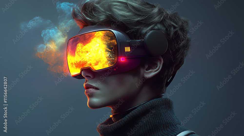 Virtual reality therapy for effective treatment options in a futuristic ...