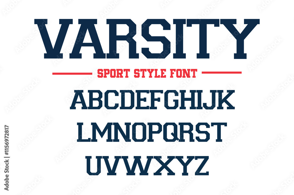 Editable typeface vector. College sport font in american style for ...