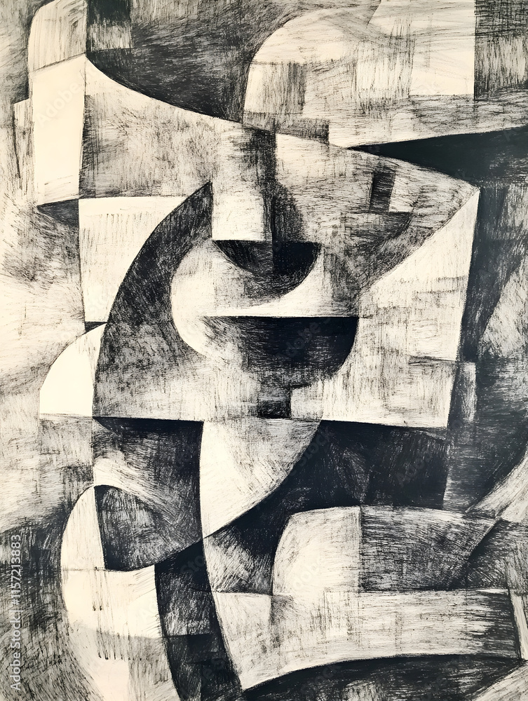 charcoal drawing, symmetrical, easy to draw, beautiful drawing, 1930 ...