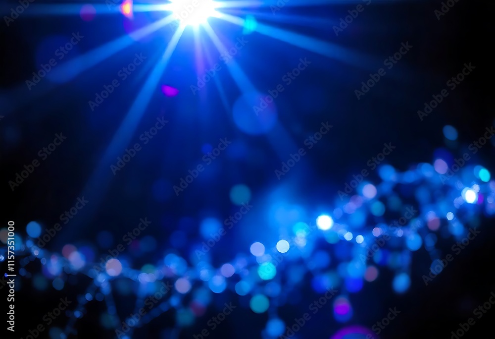 Create eye-catching visuals with glowing colorful lights and bokeh lens ...