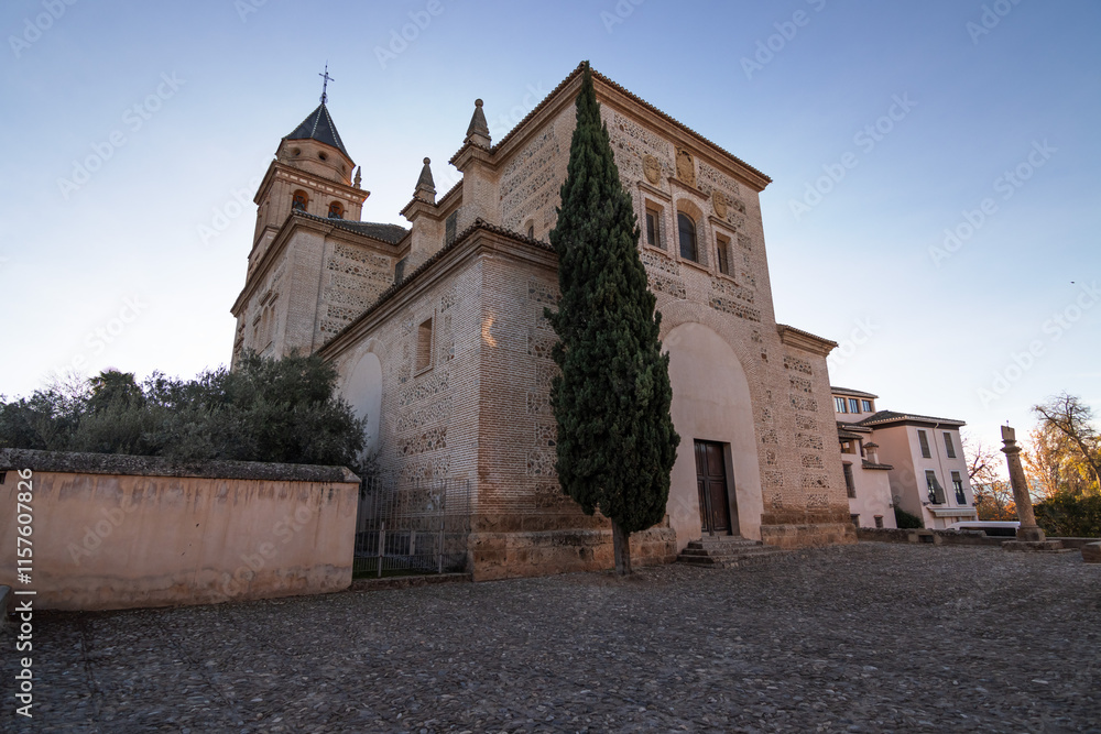 Стоковое фото «Granada, Andalusia, Spain. 12.15.2024 The church ...