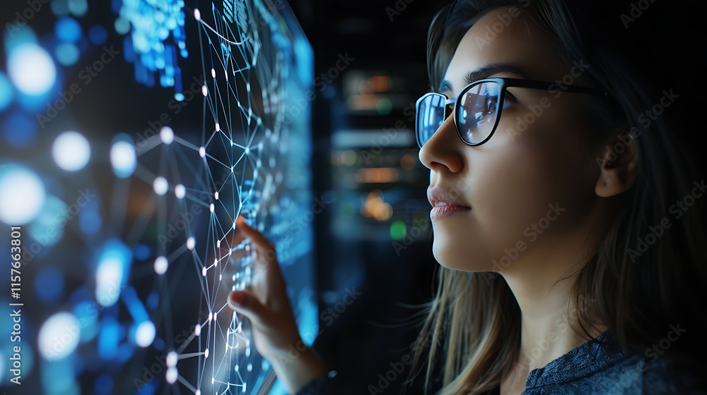 college professor explaining artificial intelligence and big data ...