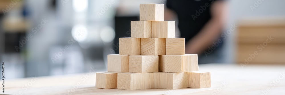 Wooden Blocks Architectural Model - A scale model of modern ...