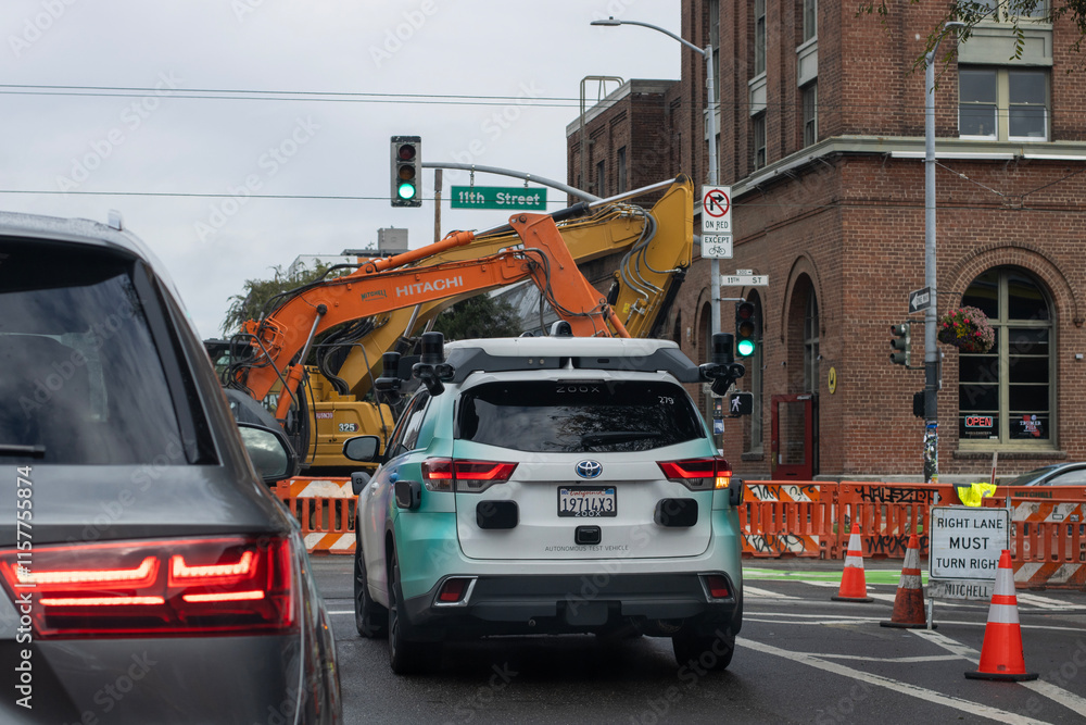 San Francisco, CA, USA - Nov 26, 2024: A retrofitted hybrid Toyota ...