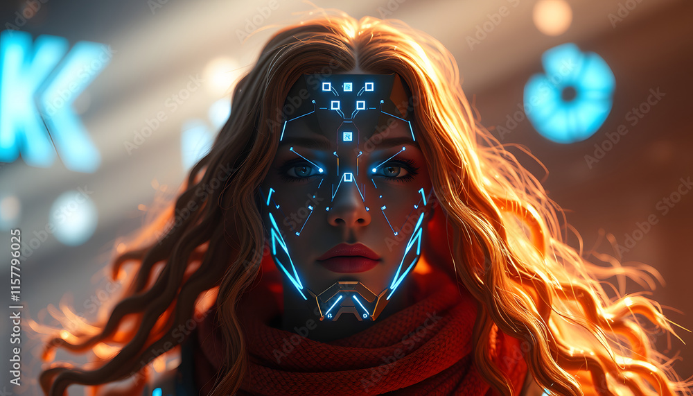 Ilustración de Stock Using AI artificial intelligence for ...