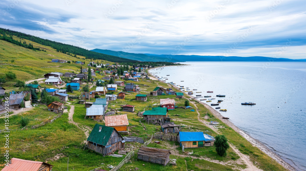 Beautiful summer panoramic landscape with view from Chersky stone to ...