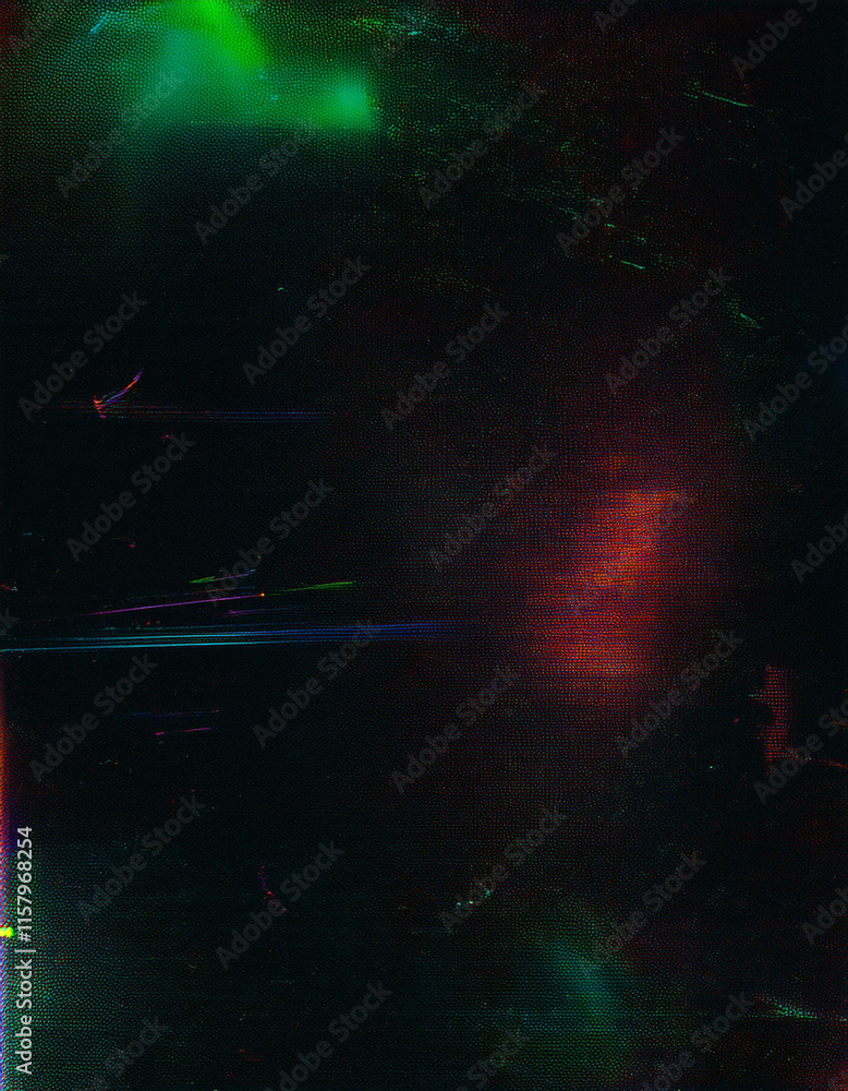 Old film overlay. Color glitch noise. Distressed surface. Weathered ...